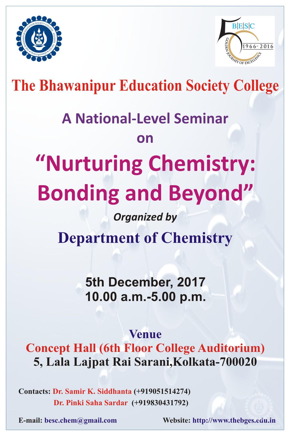 Chemistry Seminar - BESC | The Bhawanipur Education Society College