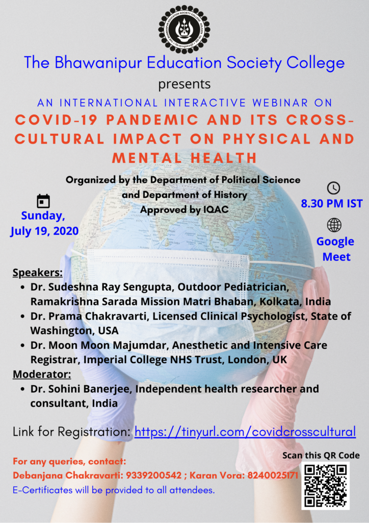 AN INTERNATIONAL INTERACTIVE WEBINAR ON COVID-19 PANDEMIC AND ITS CROSS ...