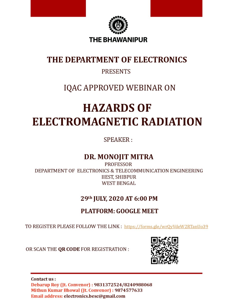 HAZARDS OF ELECTROMAGNETIC RADIATION - BESC | The Bhawanipur Education ...