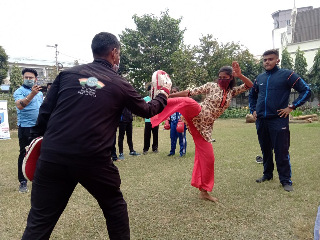Distribution of Covid essentials by NSS students and self defence workshop by NCC students at ...