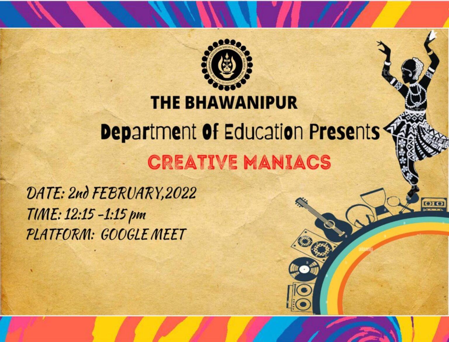 Creative Maniacs - BESC | The Bhawanipur Education Society College