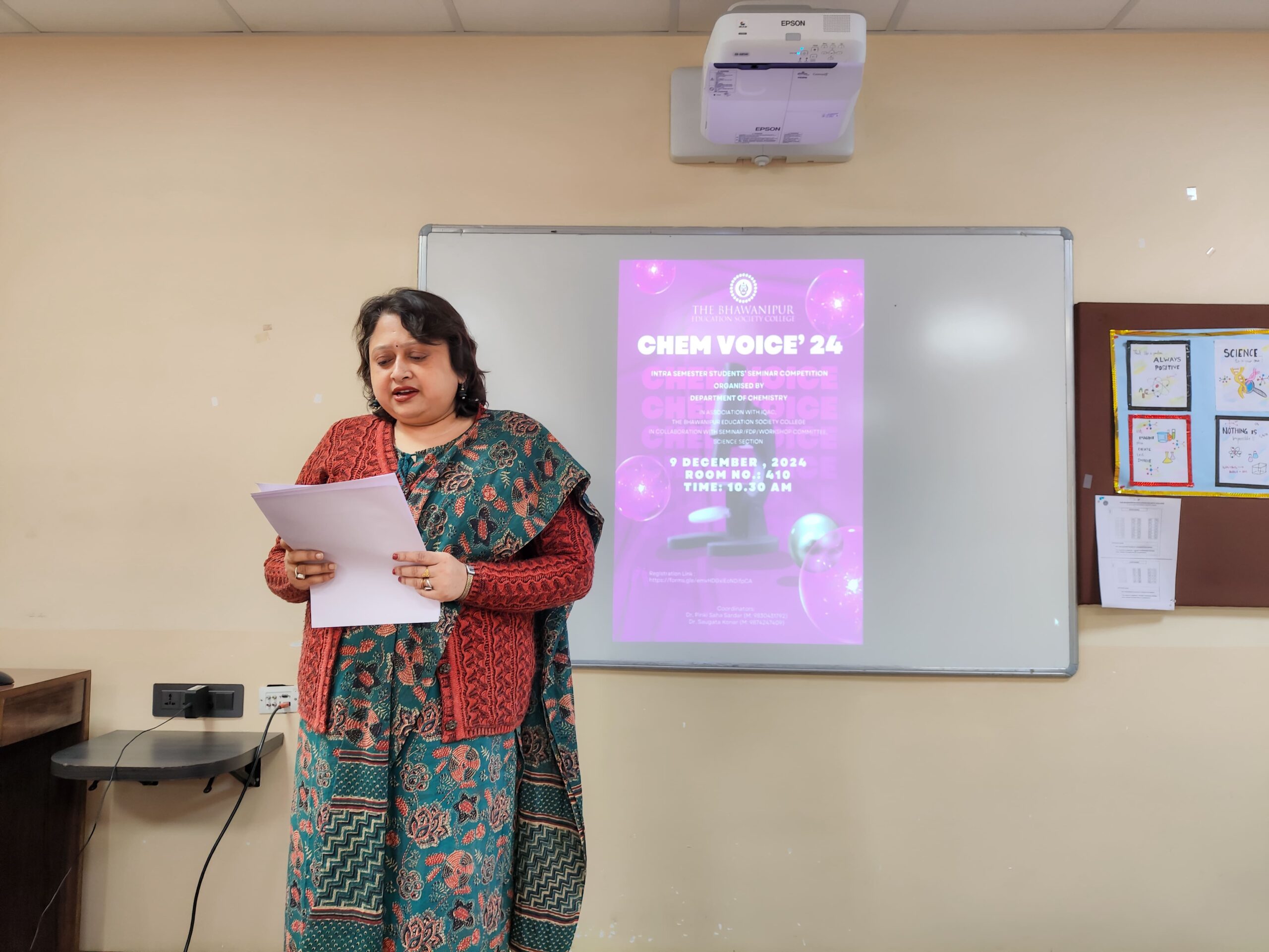 CHEM VOICE ‘24: Intra Semester Students’ Seminar Oral Presentation ...