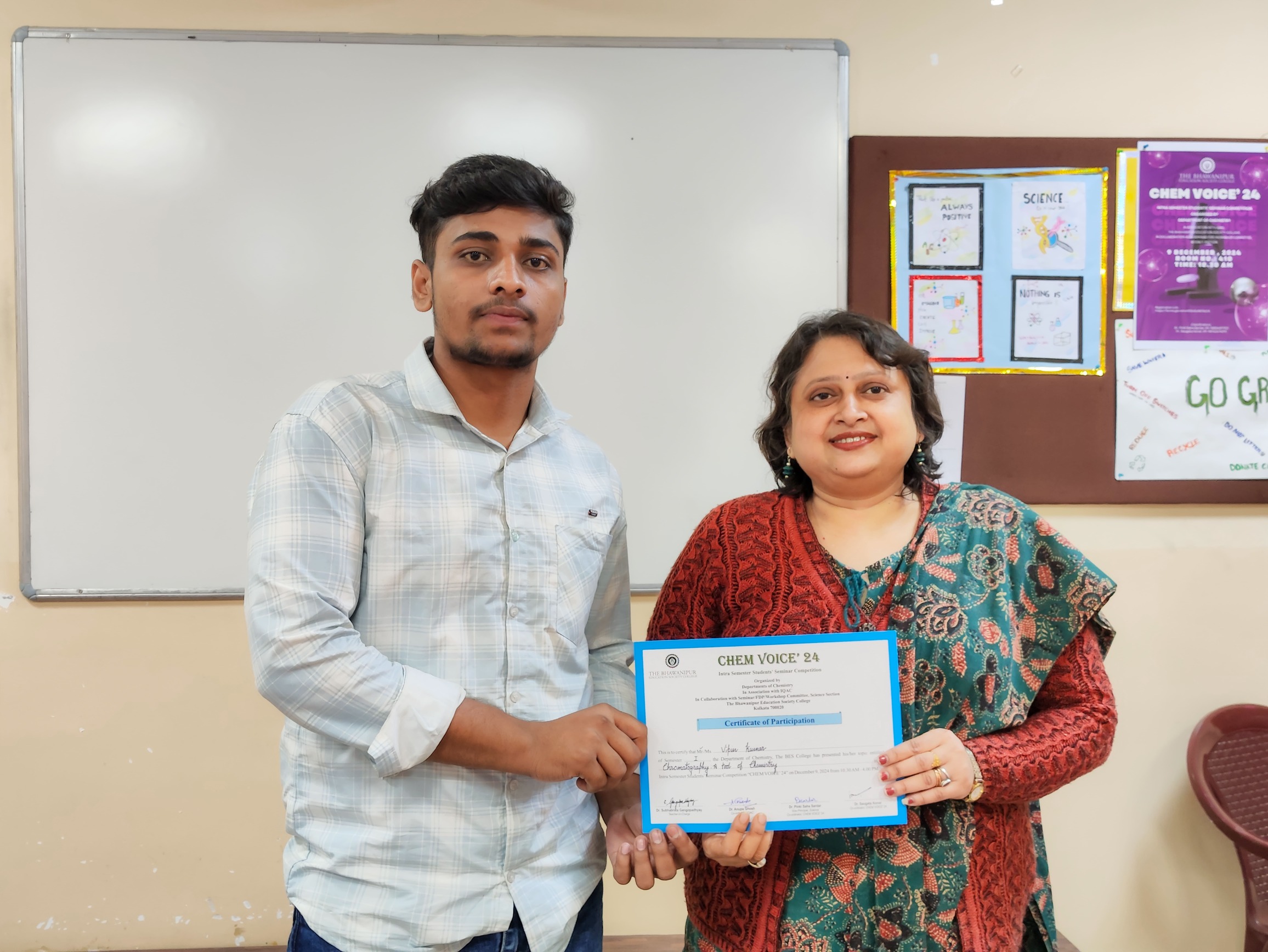 CHEM VOICE ‘24: Intra Semester Students’ Seminar Oral Presentation ...